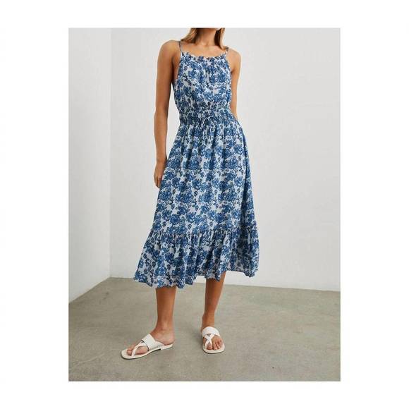 Rails | Dresses | New Rails Chambray Floral Magdalene Dress In Chambray ...